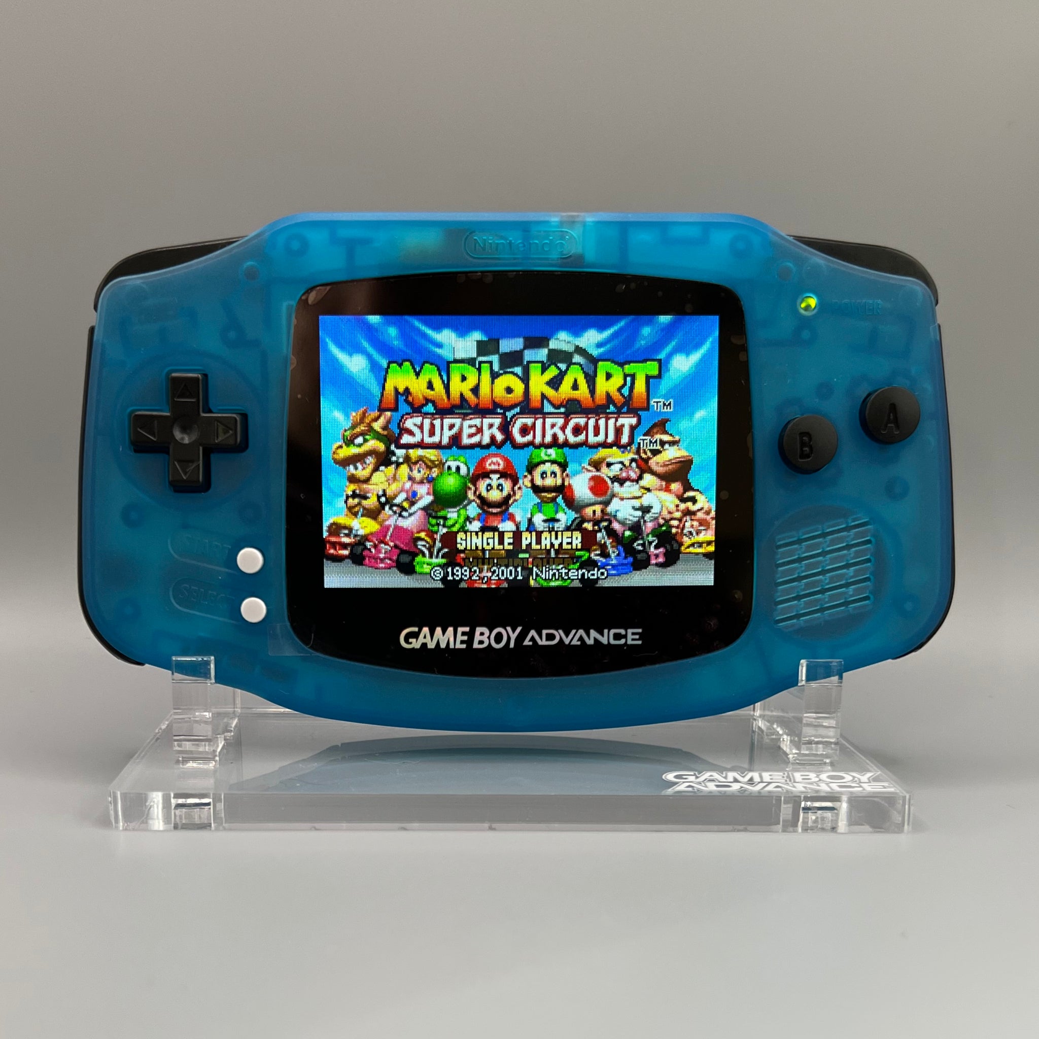 Blue & Black Glow-In-The-Dark Game Boy Advance Console – DS Console Modz